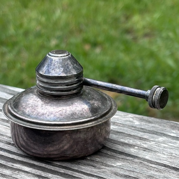 Accents | Vintage Silver Plated Small Oil Lamp | Poshmark